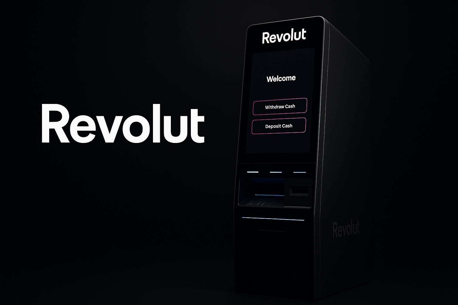 Revolut installe ses premiers distributeurs automatiques